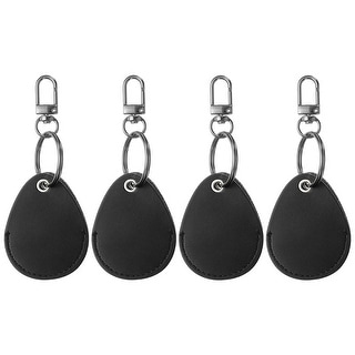Leather Key Fob, Leather Key Fobs with Key Rings DIY Keychain Holder ...