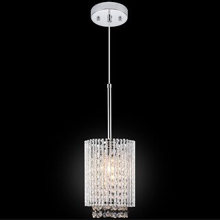 Mini Crystal Pendant Lighting 1 Light Modern Hanging Light Fixtures ...