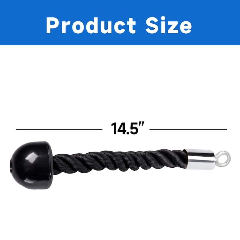 GSE™ Single Tricep Rope, Heavy Duty Tricep Pull Down Cable Machine ...