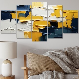 Designart "Remembering Ukraine Abstract Painting IV" Abstract ...
