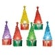 LED Lighted Color Changing Tabletop Christmas Trees - Set of 6 - 6.750 ...