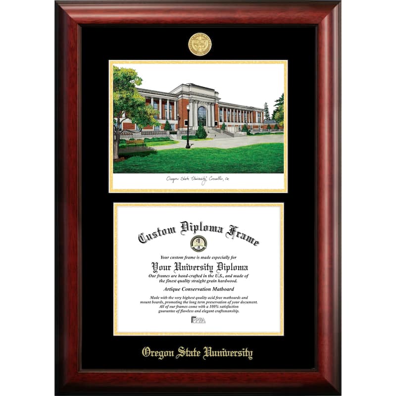 Oregon State University 11w x 8.5h Gold Embossed Diploma Frame with ...