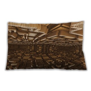 Ahgly Company Patterned Indoor-Outdoor Blood Night Red Lumbar Throw ...