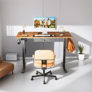 Electric Standing Desk w/Drawer Adjustable Desk Ergonomic Rising Desk ...