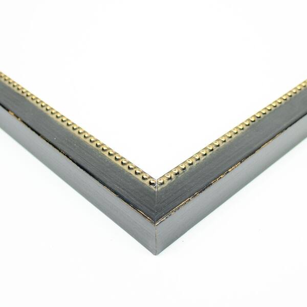 20x10 Frame Black & Gold Solid Wood Picture Frame Width 0.75 Inches ...