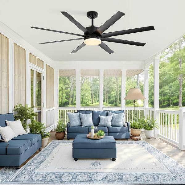 65-in Large Indoor Ceiling Fan with Light Remote (8-Blade) - On Sale ...