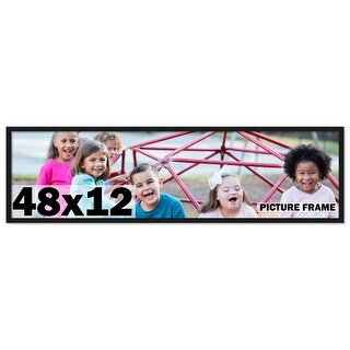 48x12 Frame Black Picture Frame - Complete Modern Photo Frame Includes ...