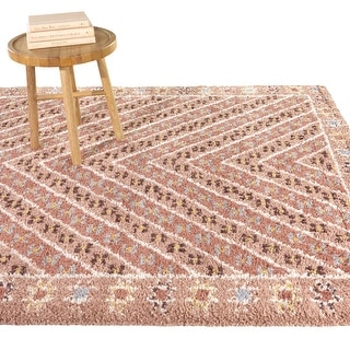 Soft Shag Cream Black Straight Lines Area Rug - On Sale - Bed Bath ...