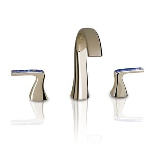 Altmans Limited Widespread Lavatory Set Lapis Lazuli Polished Nickel ...