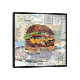 iCanvas "Eat This Burger" by Jamie Pavlich-Walker Framed Canvas Print ...