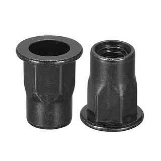 Rivet Nuts Thread Half Hexagonal Carbon Steel Flat Head Threaded Nut ...