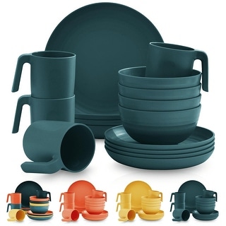 Plastic Dinnerware Set of 16 Pieces - Bed Bath & Beyond - 37580021