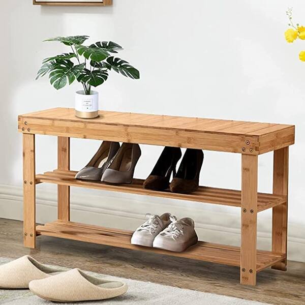 Shoe Rack Bench Storage Organizer 3 Tier - Bed Bath & Beyond - 37427662