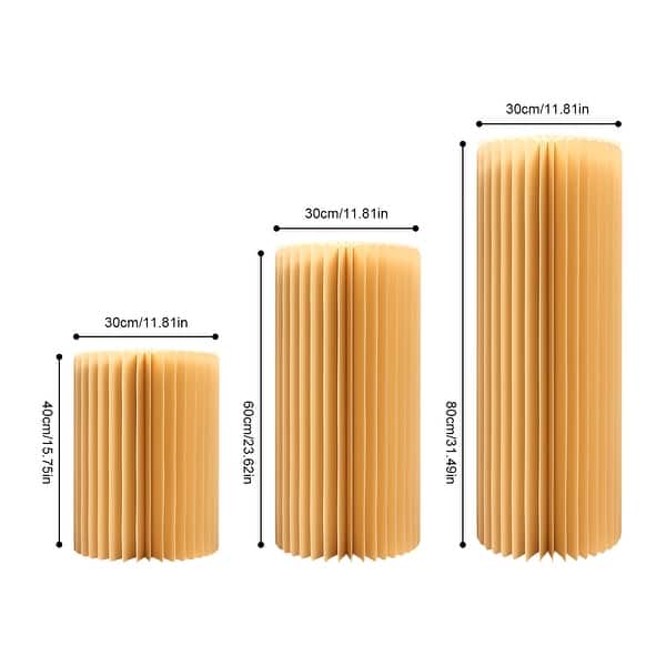 3PCS Foldable Paper Columns Display Pedestals Stands - Bed Bath ...