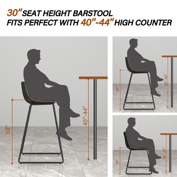 Counter Stool Set of 4 Industrial Counter Height Bar Stools Barstool Modern Counter Chair Counter Height Stools Barstools for Dining Room Kitchen