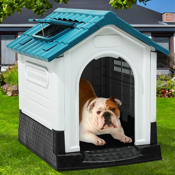 Moasis Slant-roof Dog House with Skylight - Bed Bath & Beyond - 38267128