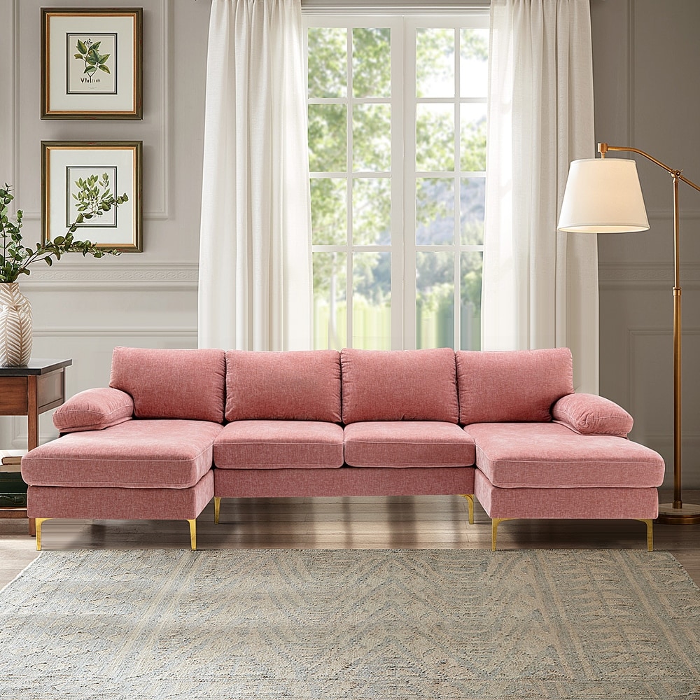 Pink Symmetrical Sectional Sofas - Bed Bath & Beyond
