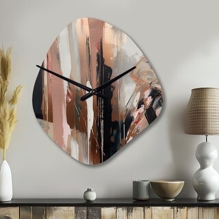 Brown And Black Beyond Boundaries I - Abstract Wall Clocks in ...