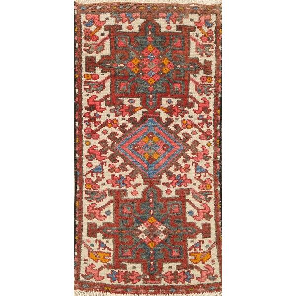 Vegetable Dye Tribal Gharajeh Persian Wool Area Rug Handmade Carpet - 1 ...