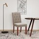 Parsons Upholstered Tufted Dining Chair,Taupe - Bed Bath & Beyond ...