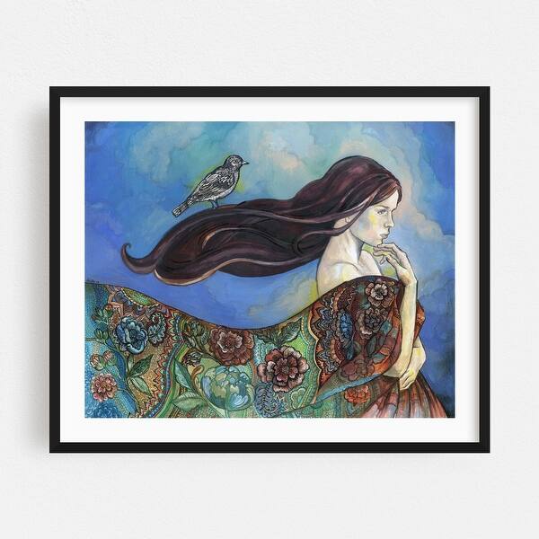 A Bird on Her Hair Painting Animals Ayrton Senna Art Print/Poster - Bed ...
