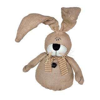 20" Brown Large Burlap Rabbit Figurine - Bed Bath & Beyond - 37918800