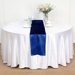 6 pcs Premium Velvet Table Runners Wedding 12" x 107" Royal Blue - 12 ...