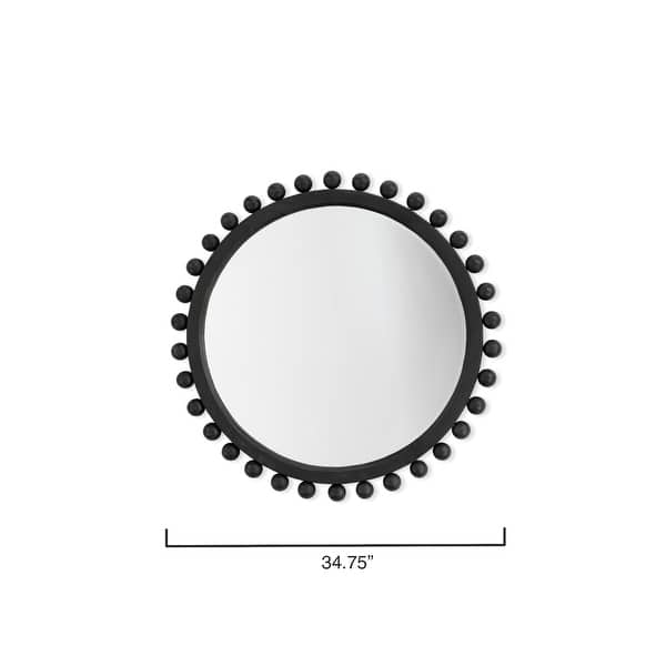 Alden Decor Orion Round Wood Mirror, Natural - Bed Bath & Beyond - 33303703