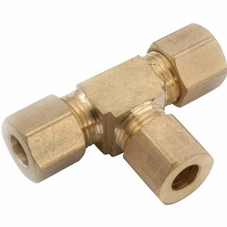 Anderson Metals 5/16 In. Compression Brass Tee - 1 Each - Bed Bath ...