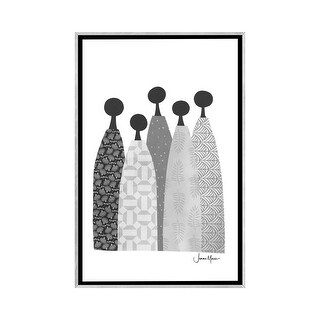 iCanvas "Five Wise Women In Black & White" by LouLouArtStudio Framed ...