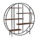 Round 5-Tier Metal Plant Stand bookcase storage rack, Indoor Living ...