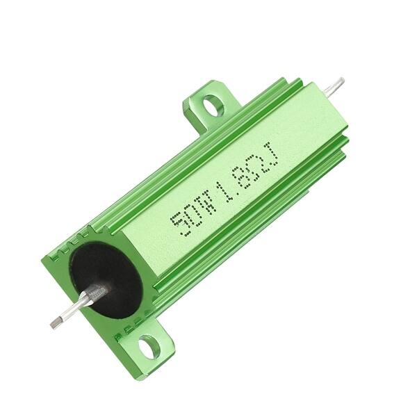 50W 1.8 Ohm Aluminium Housing Chassis Mount Wirewound Power Resistor ...
