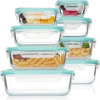 8 Pack Glass Food Storage Containers with Lids - Bed Bath & Beyond ...