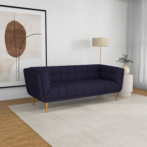 dark blue sofa