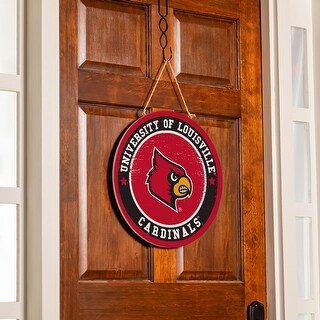 University of Louisville Wooden Door Decor Wall Sign - Multi-Color ...