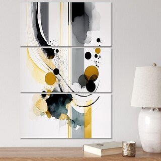 Designart "Abstract Transitional Shapes I" Modern Shapes Transitional ...