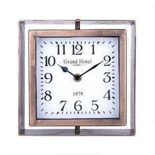 Rotating Table Clock, Non-Ticking Silent Battery Operated Decorative ...