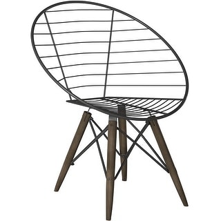 Antique Silver Wire Arm Chair with Wood Legs Set of 2 - Bed Bath ...