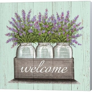 Elizabeth Tyndall 'Welcome' Canvas Art - Bed Bath & Beyond - 33706124