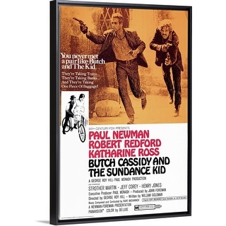 "Butch Cassidy and the Sundance Kid (1969)" Black Float Frame Canvas ...