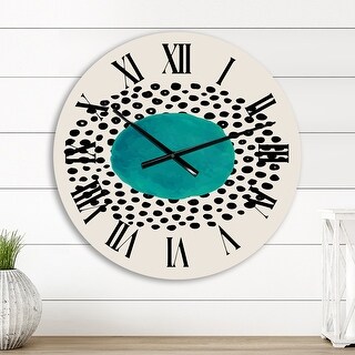 Designart 'Abstract Composition Organic Vintage Geometry VIII' Mid ...