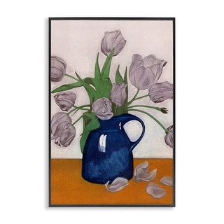 Stupell Falling Tulip Petals Vase Framed Giclee Art Design By Incado ...