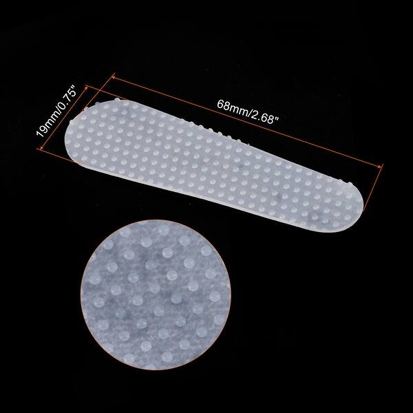 50Pcs Non-Slip Silicone Hanger Grips Clothes Hanger Strips, Clear 2.68 ...