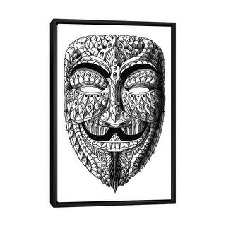 iCanvas "Anonymous Mask" by Bioworkz Framed - Bed Bath & Beyond - 37080639