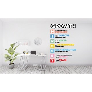Growth Wall Decal, Mindset Vinyl Wall Art Decals - Bed Bath & Beyond ...