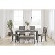 Signature Design by Ashley Langwest Dining Table and 4 Chairs and Bench ...