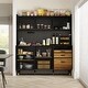 Kitchen Cabinet Pantry Cabinet Ample Storage Space Working Station ...