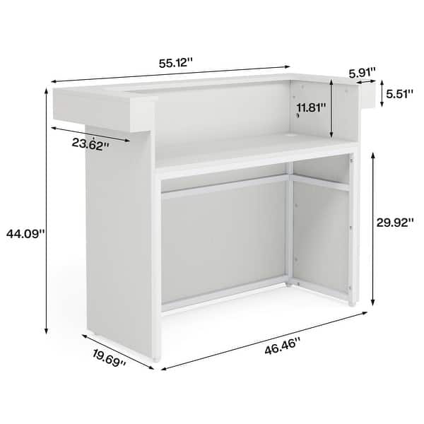 front desk dimensions
