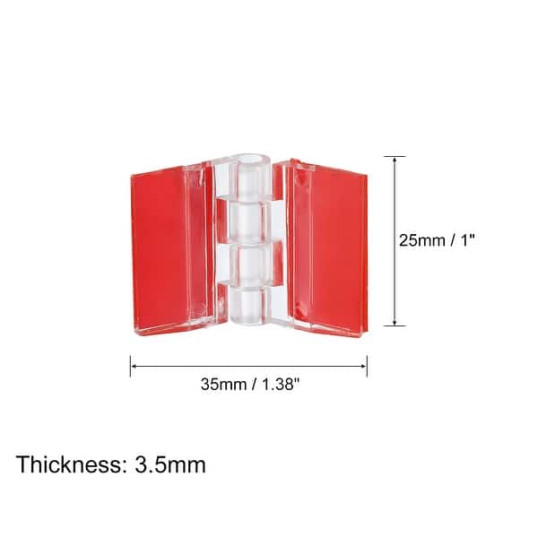 Acrylic Hinges Self-Adhesive Clear Continuous Piano Folding Hinge - Bed ...