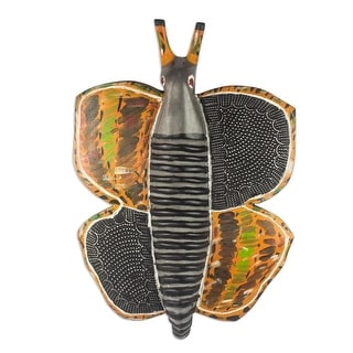Novica Handmade Beautiful Butterfly African Wood Mask - Bed Bath ...